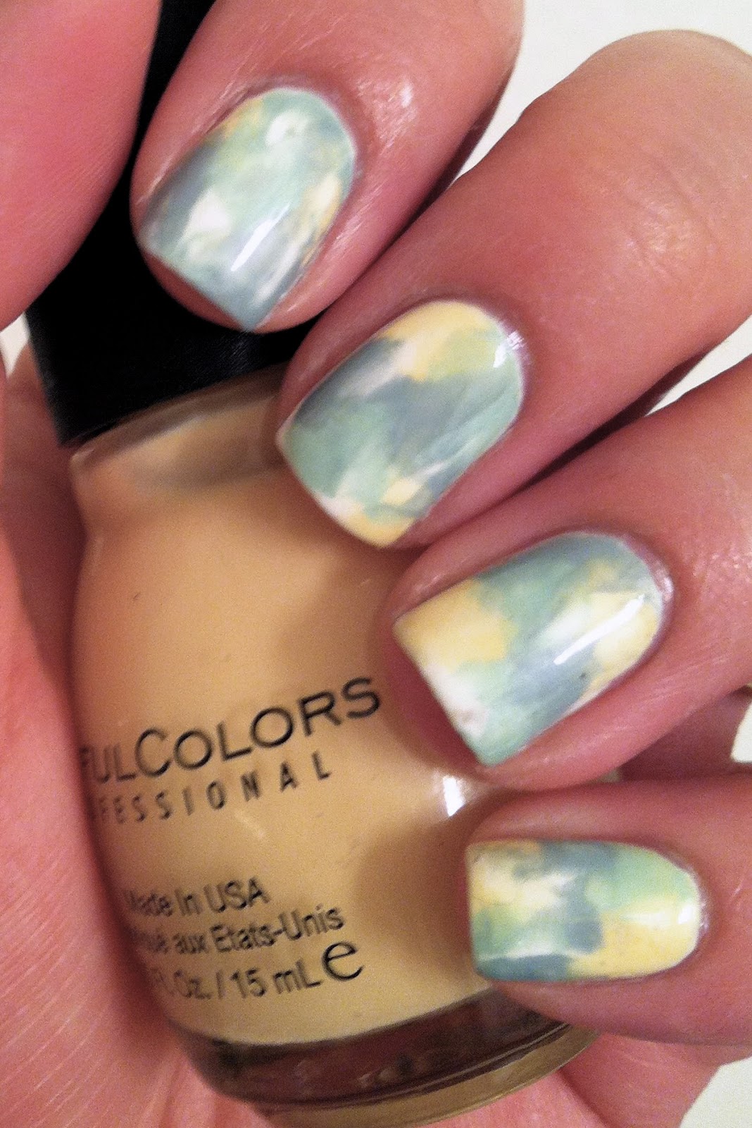 Handtastic Intentions: Nail Art: Water Color Effect