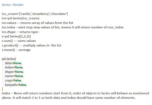KKREDDYS: Introduction to PANDAS, JUPYTER NOTEBOOK & Series