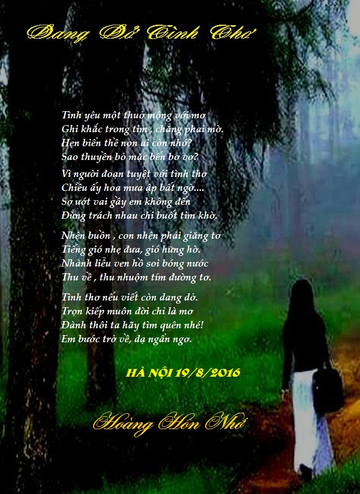.: DANG DỞ TÌNH THƠ