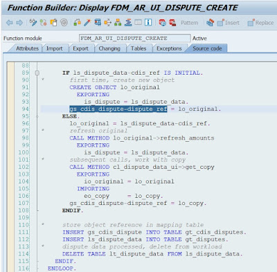 SAP ABAP Central: Logic of default attribute at Dispute Case creation ...