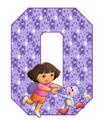 Kits imprimibles gratis : Números Dora La Exploradora para imprimir