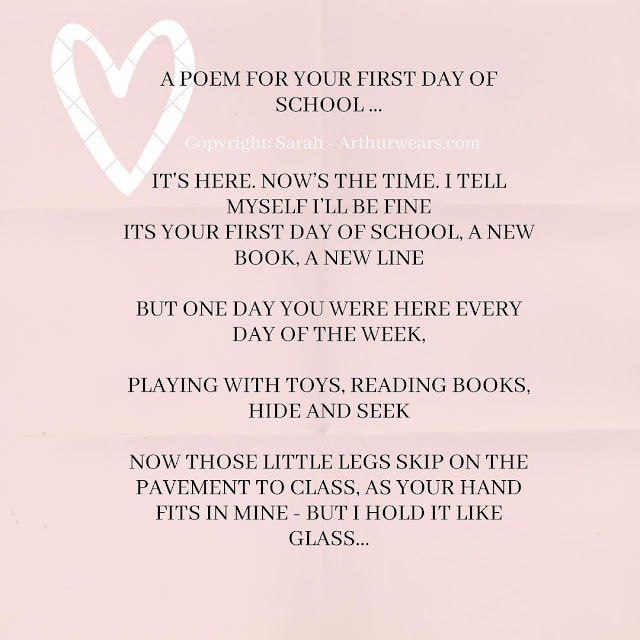 Arthurwears: First Day of School Poem