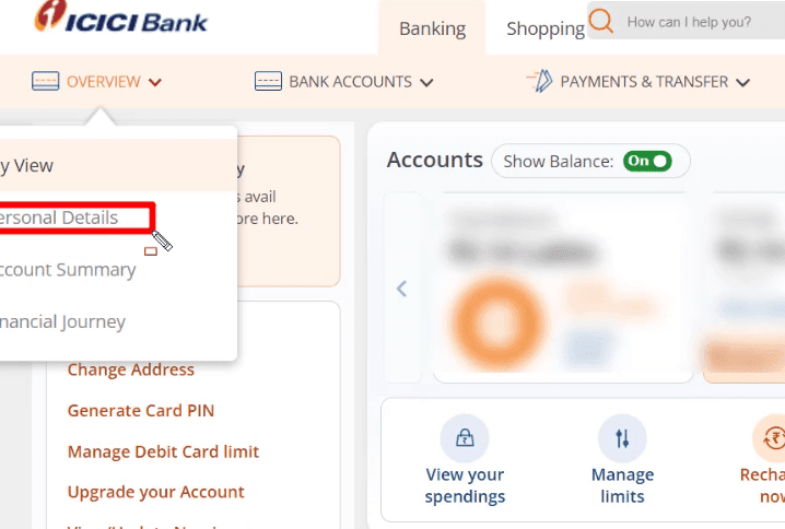 How To Check Address In ICICI Account Online how-to-check-address-in-icici-account-online