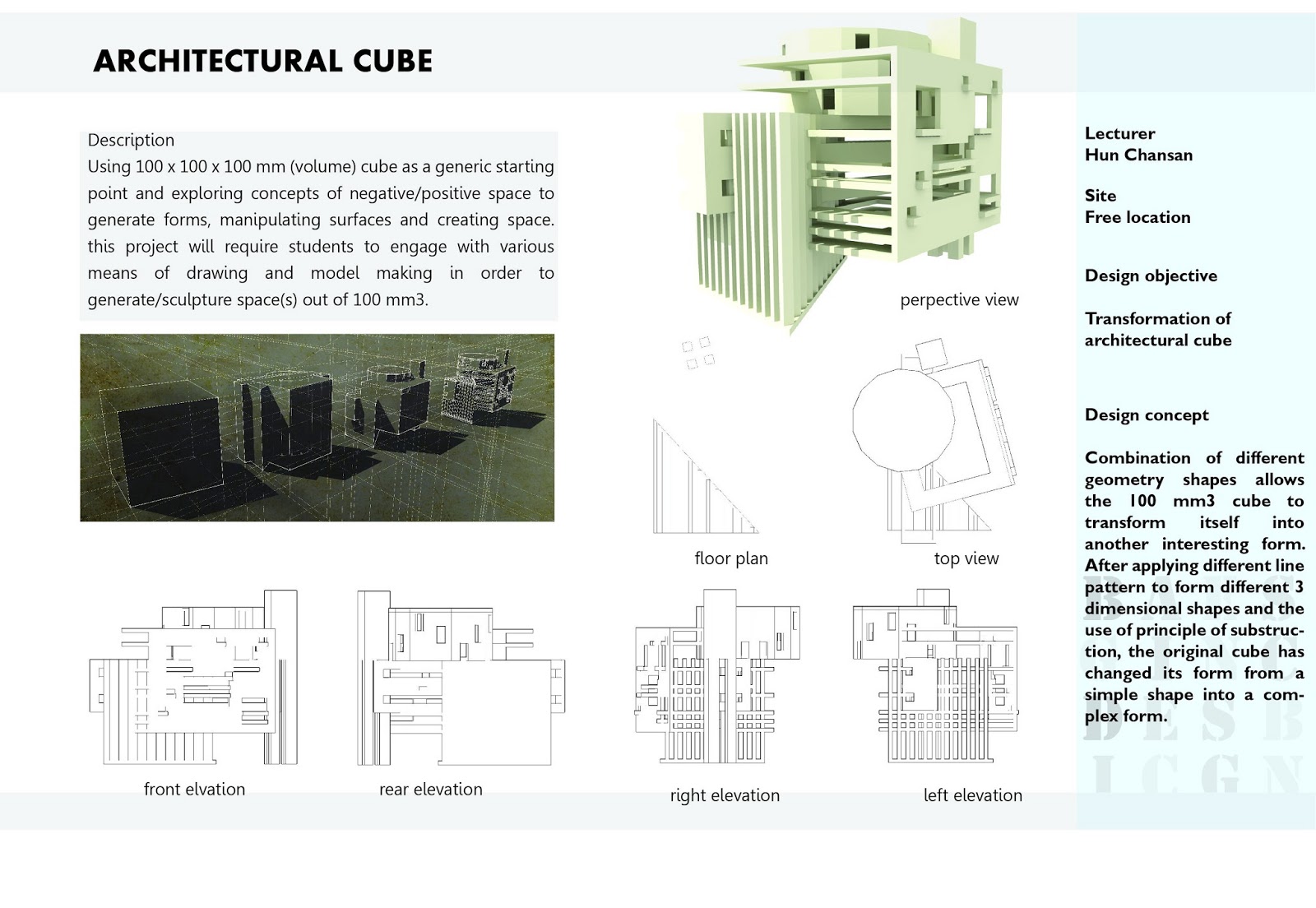 Arts & Architecture: Architectural Cube (Cube Transformation)