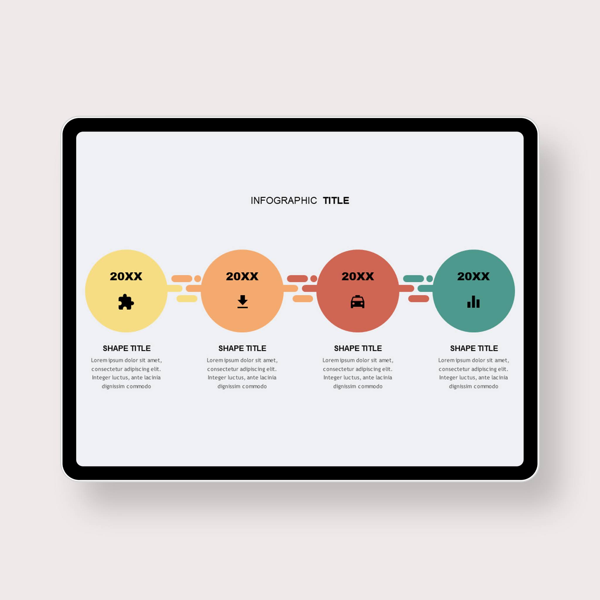 Blended Circle Connect PowerPoint Templates - PowerPoint Free