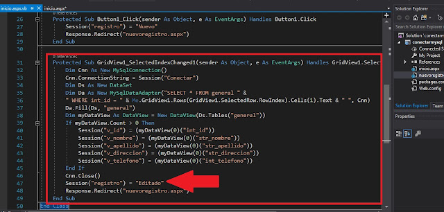 Conectar una base de datos MySql con Asp.Net (Parte 2)
