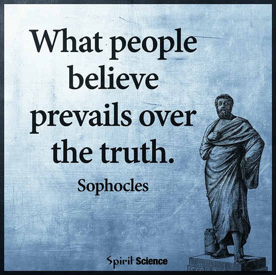What People Believe Prevails over the Truth