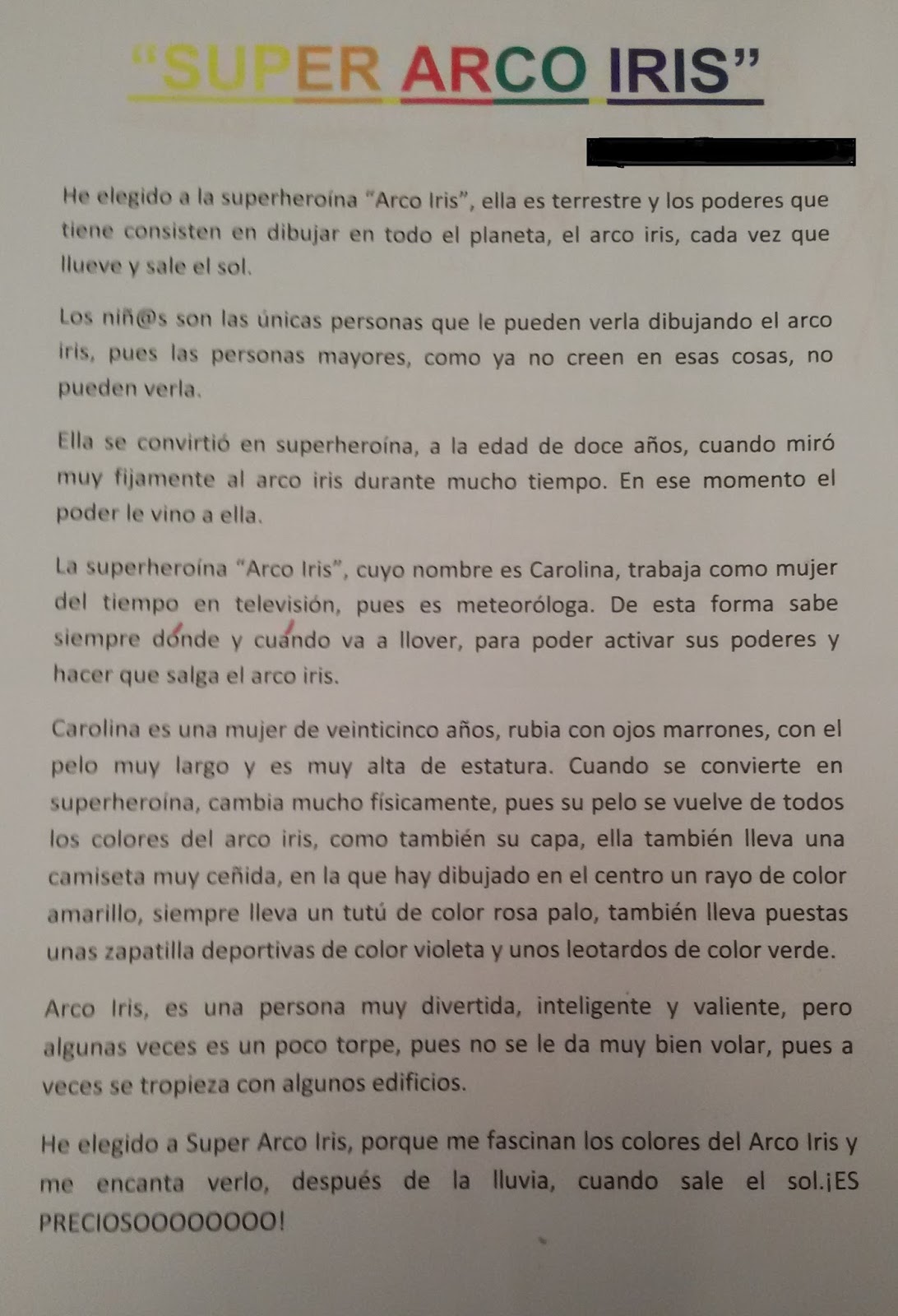 La sonrisa de las letras: Y si fuese... un superhéroe