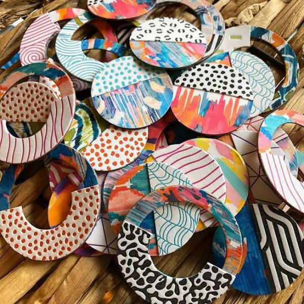 Wild and Wonderful Letterpress Paper Jewelry