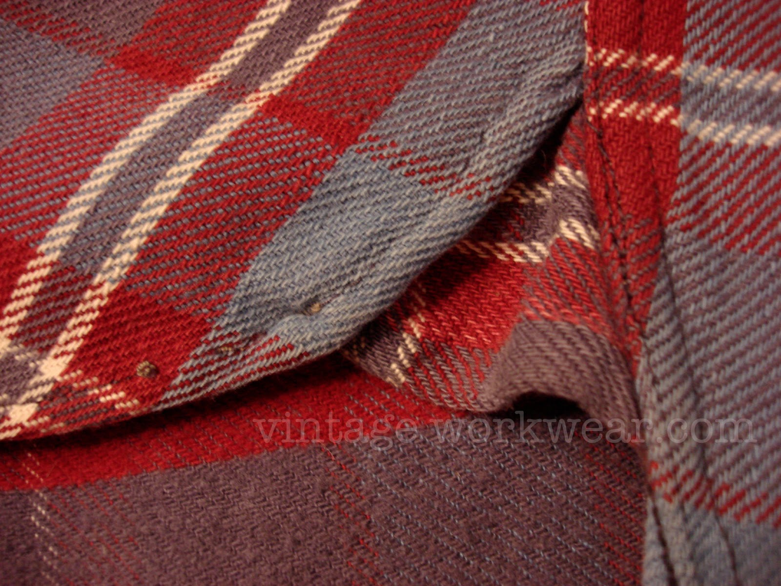 vintage workwear: Vintage 1950s SWEET-ORR Yarn-Dyed Flannel Work Shirt