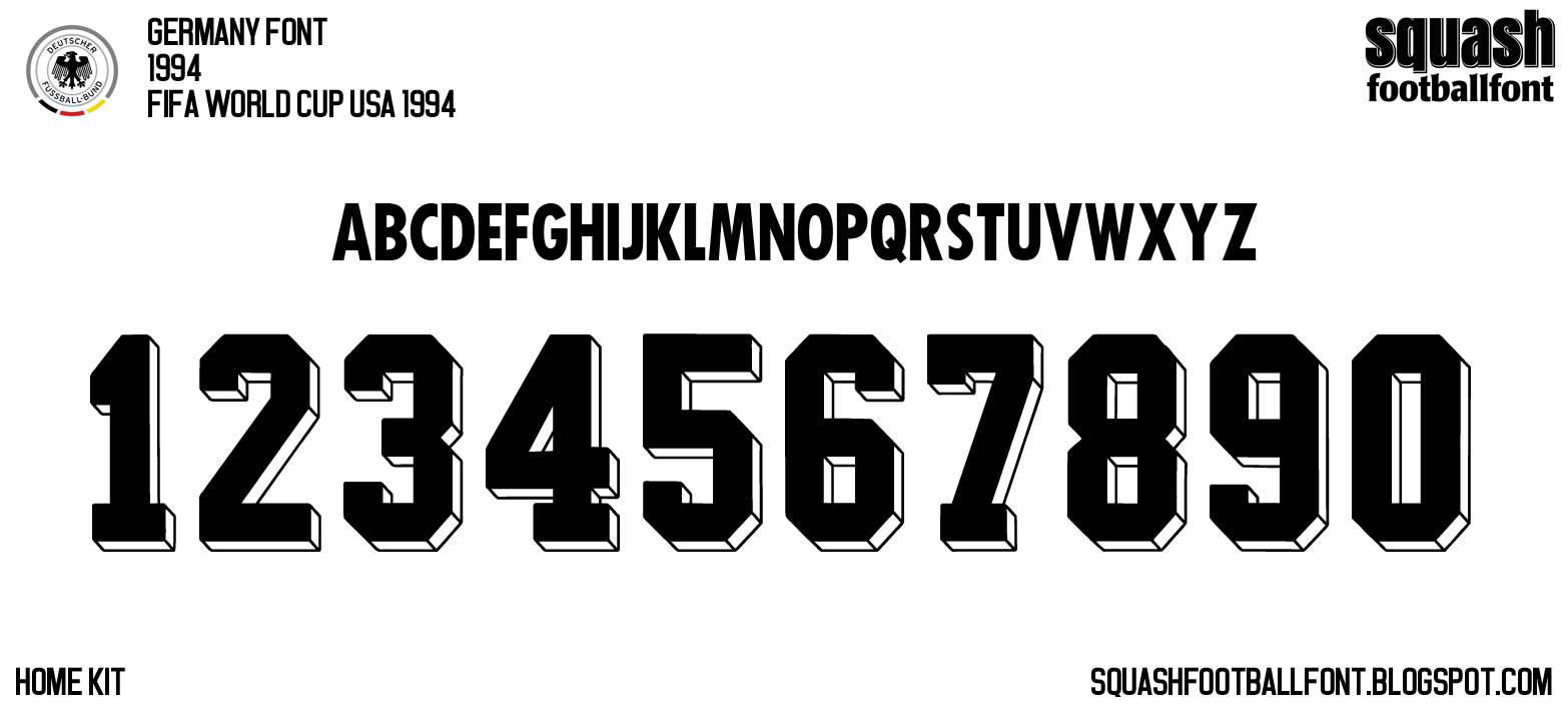 SFF: Germany World Cup 1994 Font