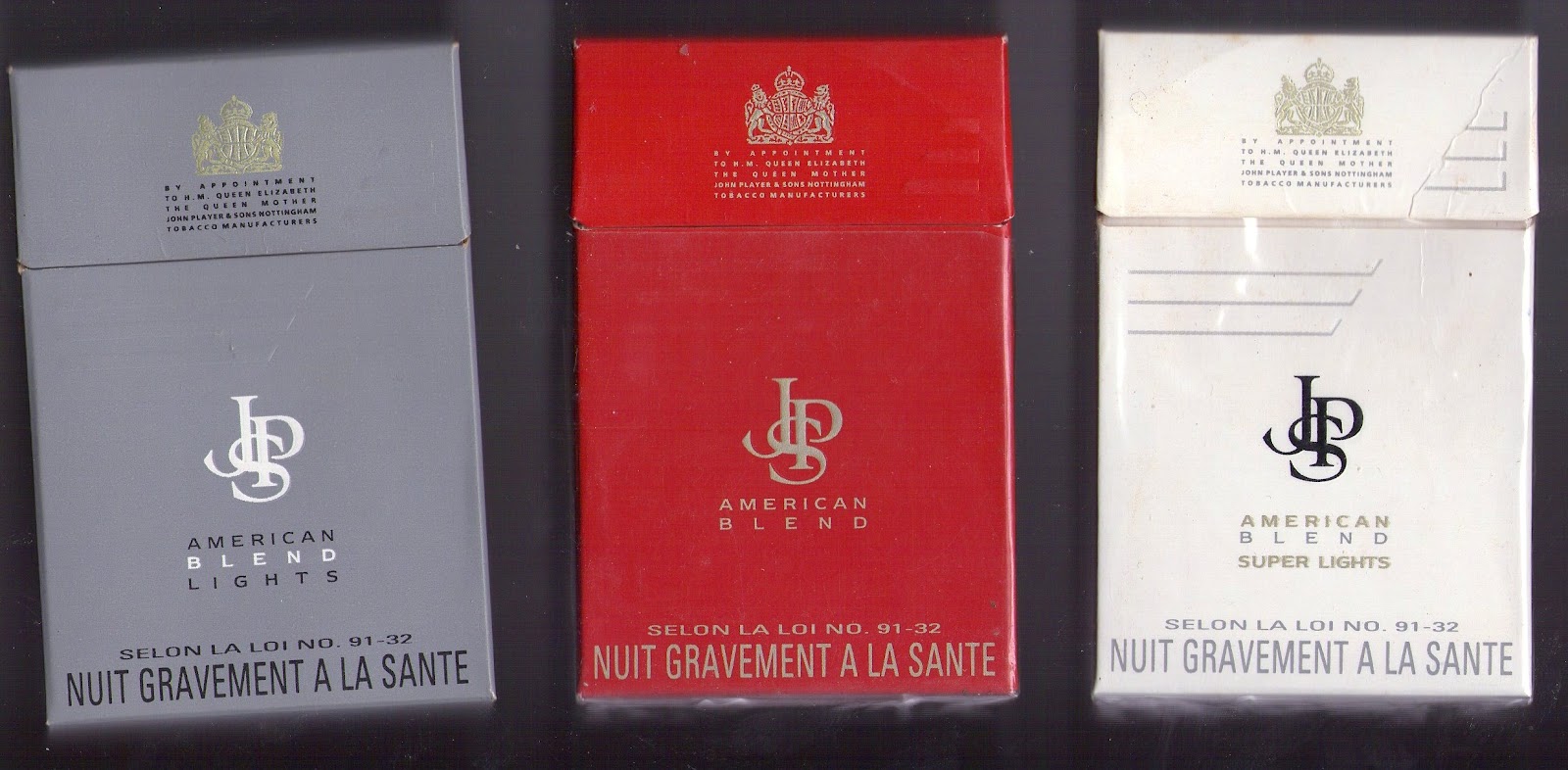 Ma Collection de paquets de cigarettes: JOHN PLAYER