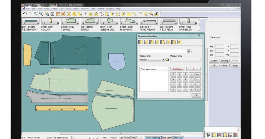 Textile Tools: Installation of CAD system for Marker making