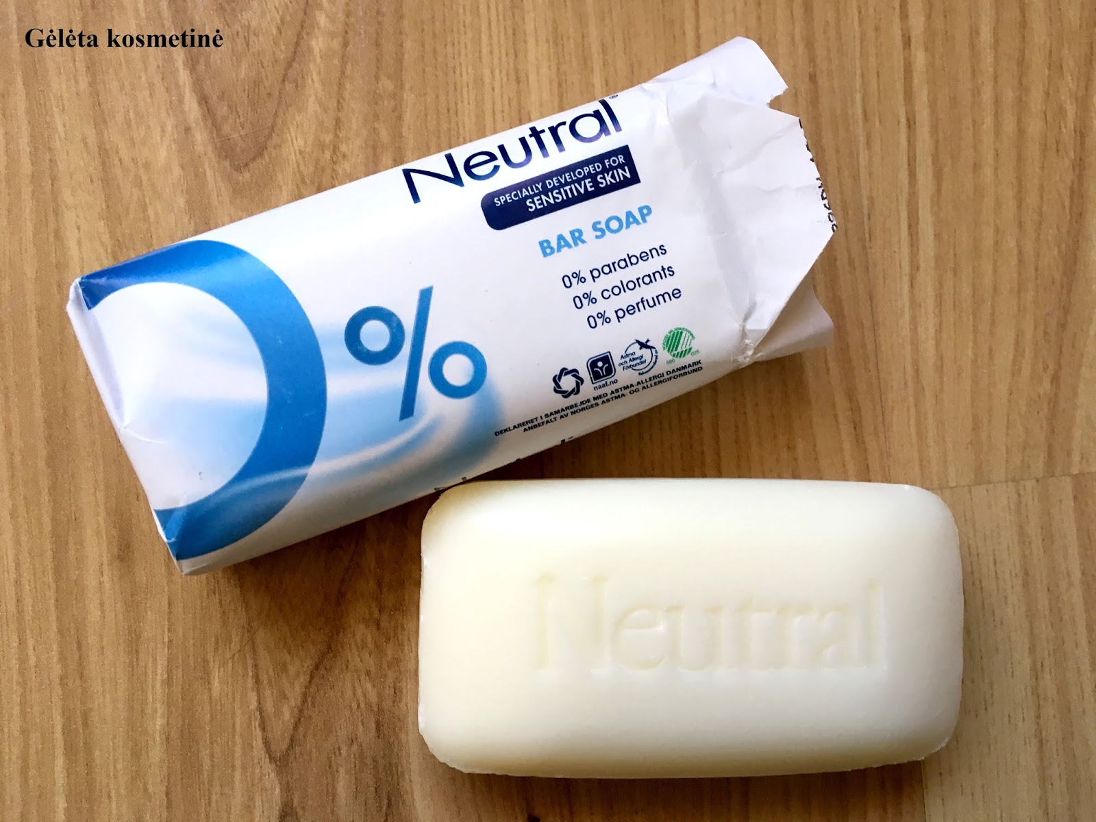 NEUTRAL muilas 0% parabenų, dažiklių, kvapiklių