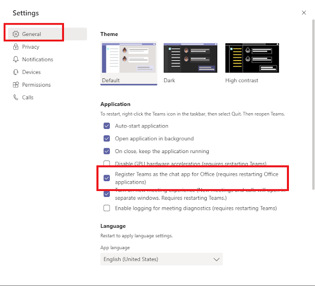 rashid jorvee blog: Set Microsoft Teams as default IM in Microsoft Outlook