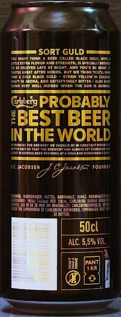 Burk-Bloggen: Carlsberg Danish SORT GULD Pilsner (50cl) : ny variant ...