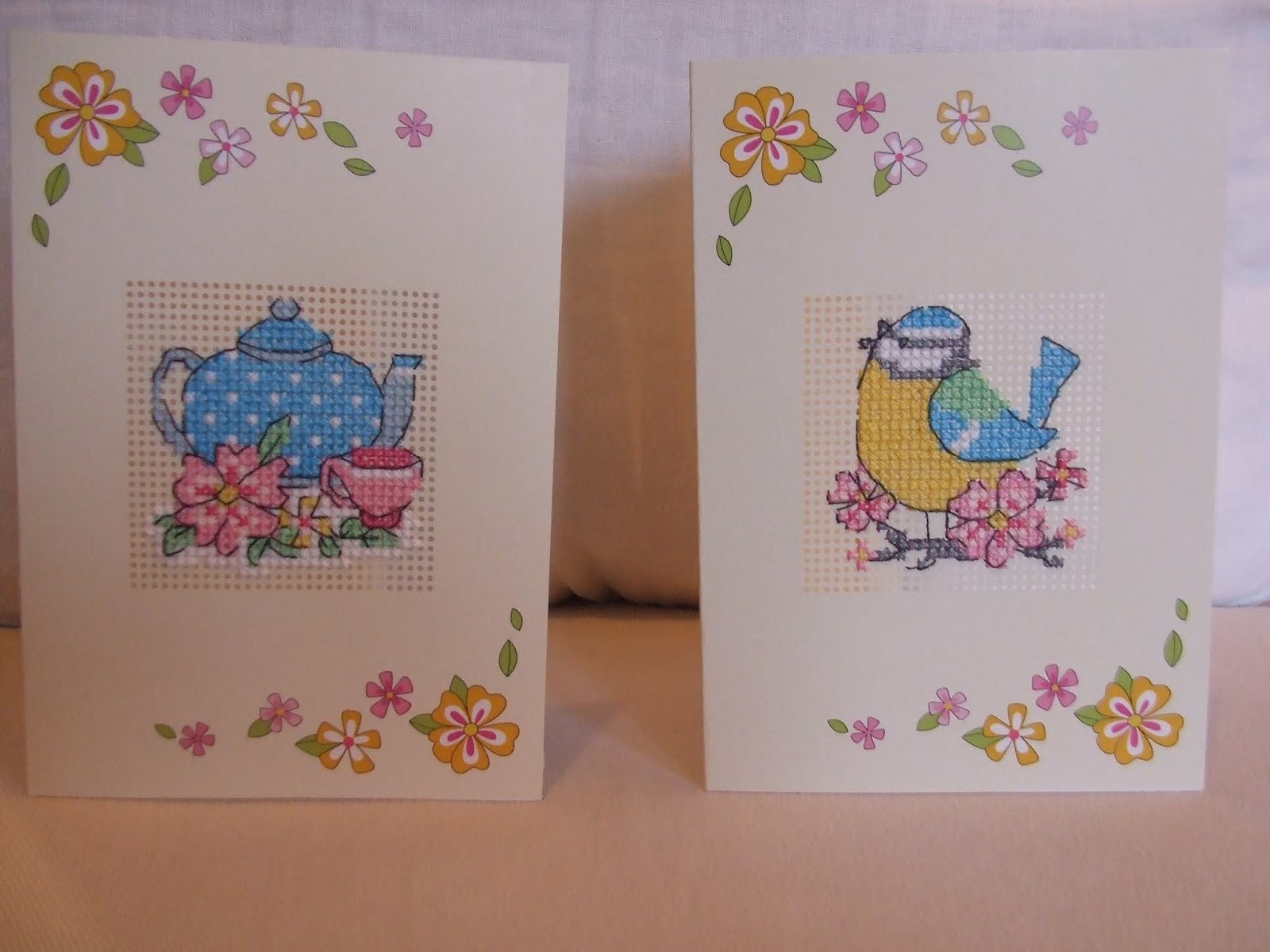 Cross Stitch A to Z: perforated paper cards, a finish and a new start