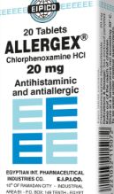 دليل الأدوية المصري: ALLERGEX دواء ألليرجيكس