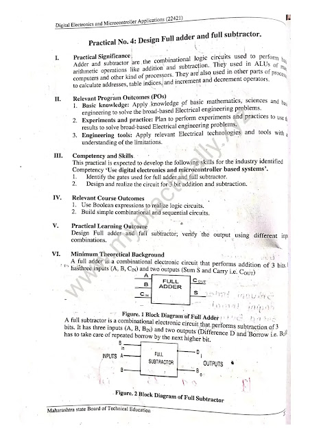 22421 Digital Electronics and Microcontroller Applications | DEM | Lab ...