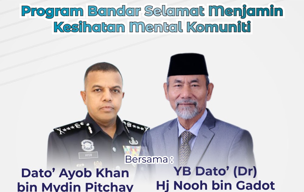 Poster Program Bandar Selamat Menjamin Kesihatan Mental Komuniti ...