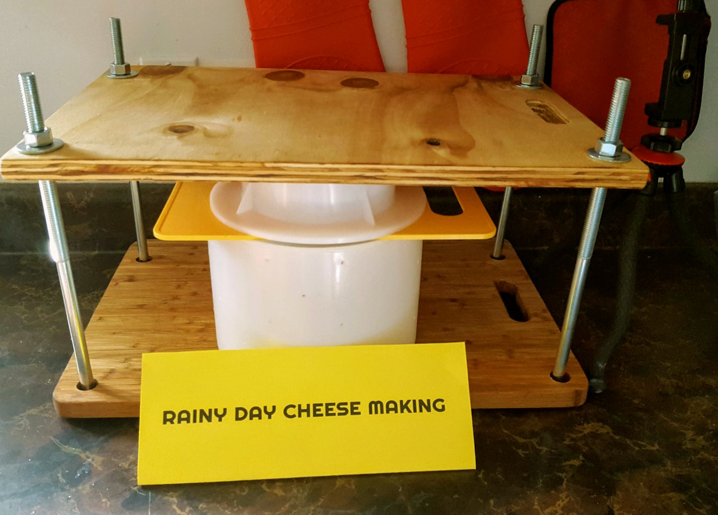 RAINY DAY CHEESE MAKING: Homemade Cheese Press
