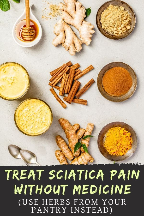 Treat Sciatica Pain Without Medicine (use herbs from your pantry ...