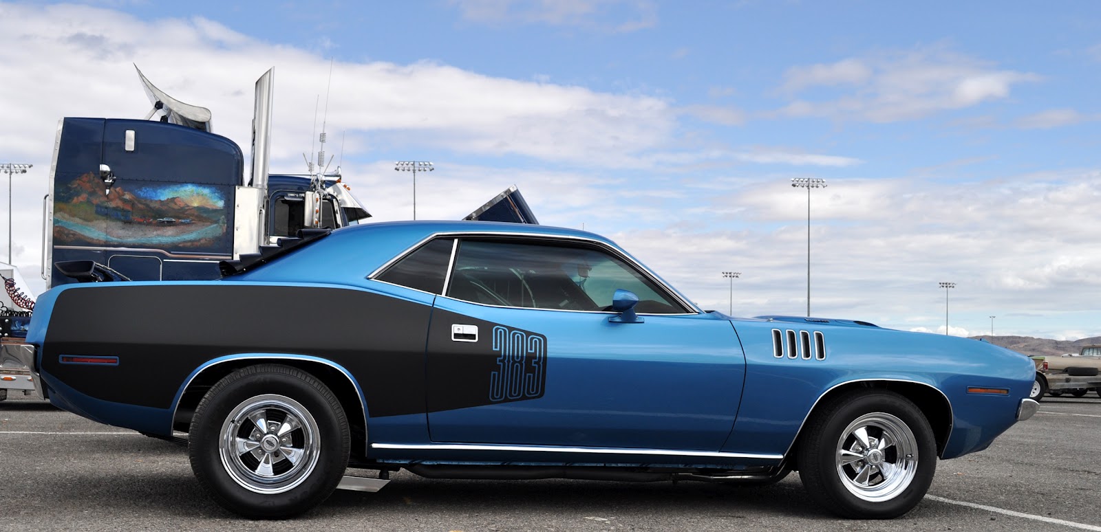 Just A Car Guy: Barracuda and a Challenger, Cragars and Keystone ...