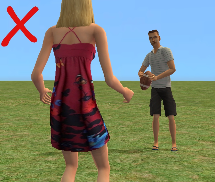 TheNinthWaveSims: The Sims 2 - No Autonomous Toss Football (FT Required)