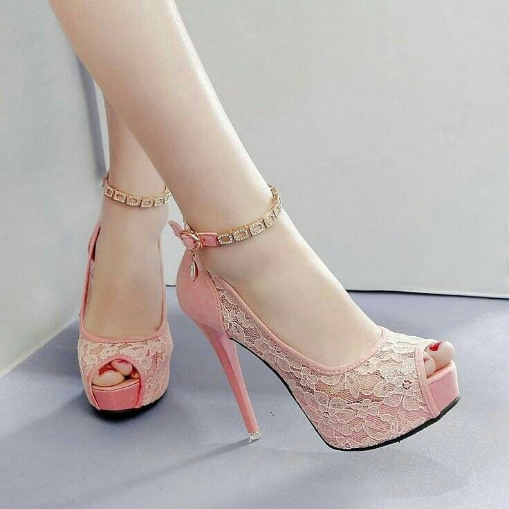 Women Shoes Models: Girl high heel shoes pink models 2020 ( 25 Photo )