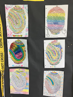 OUR ENGLISH CLASS: Fingerprint writing.