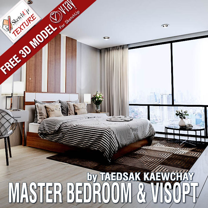 Free Sketchup Model Master Bedroom And Vray Visopt