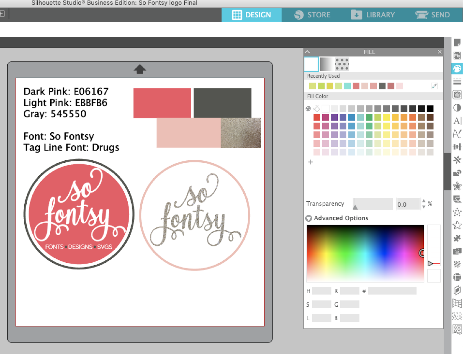 How to Create and Save Custom Color Palettes in Silhouette Studio (V4.3 ...