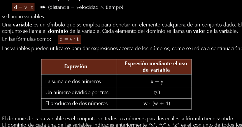 VARIABLES Y CONSTANTES EN MATEMATICAS EJEMPLOS Y EJERCICIOS RESUELTOS
