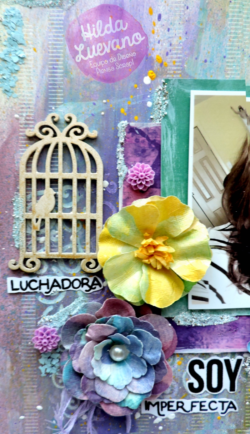Hilda Designs: Reto Mixed Media y Mucho Color en PS