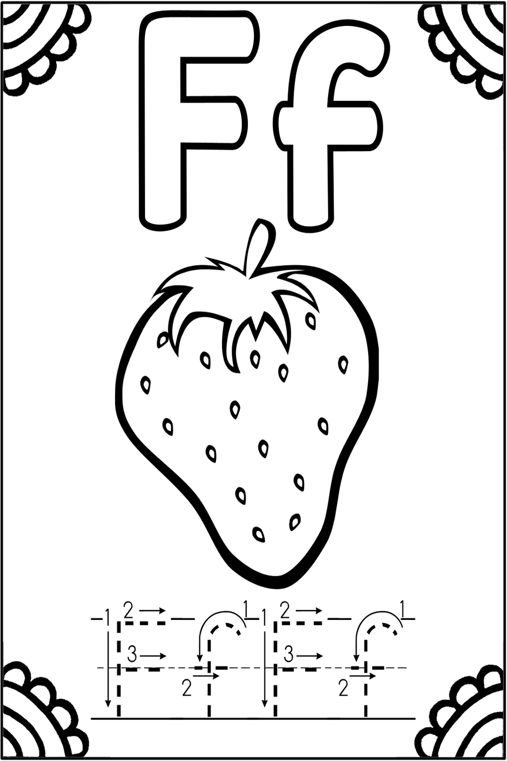 Abecedario para Colorear y Trazar | Mundo de Rukkia