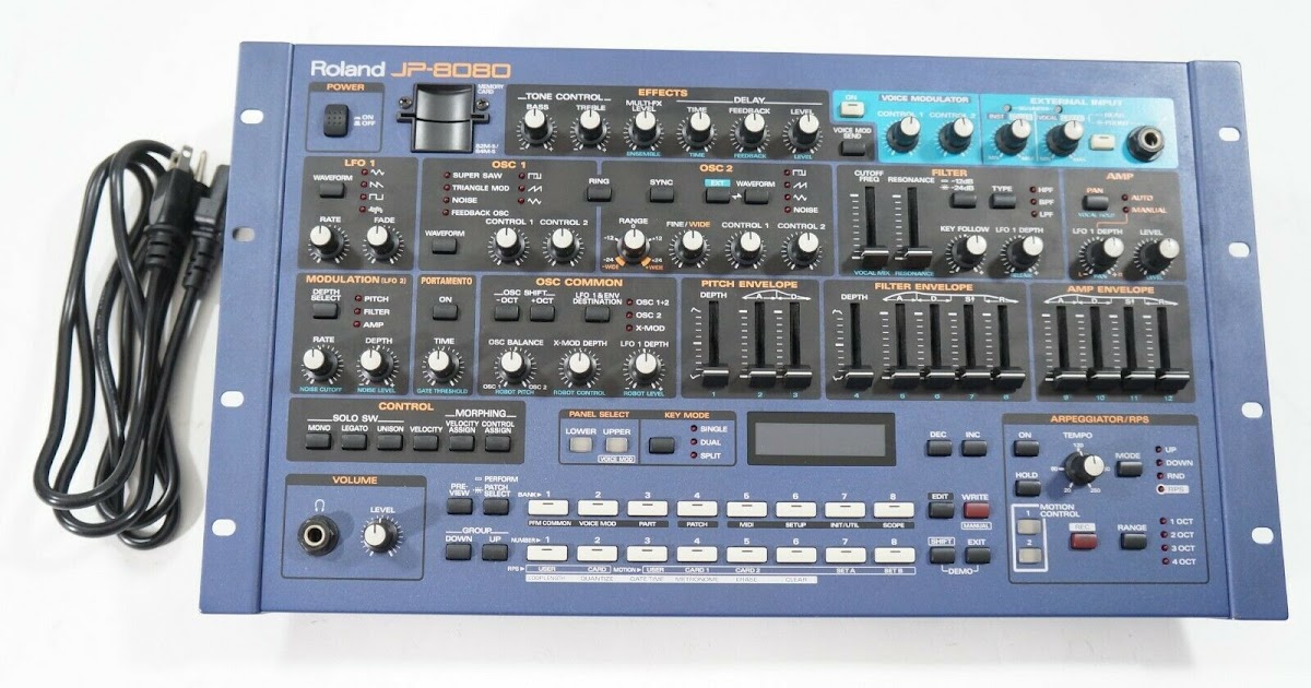 MATRIXSYNTH: ROLAND JP-8080 Analog Modeling Rack Synthesizer SN ZM47203