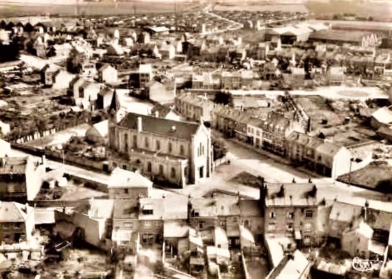 VUES AERIENNES années 60 de Coudekerque-Branche