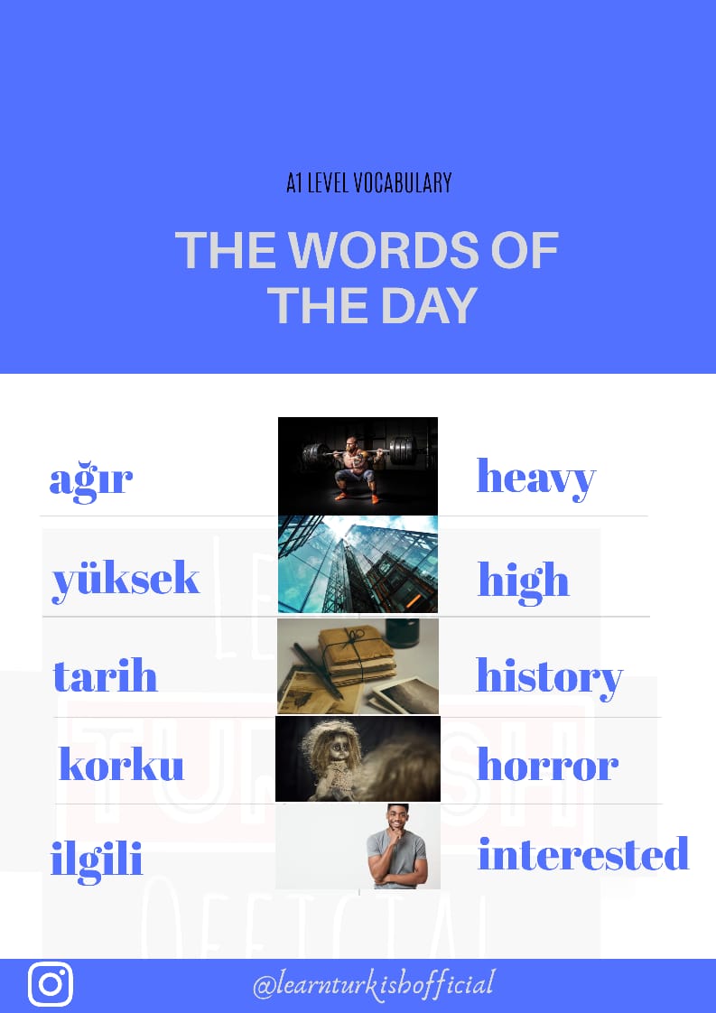 A1 level vocabulary