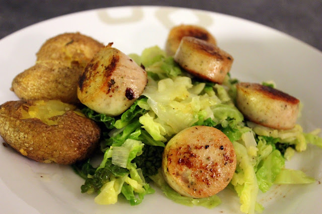 Mijn kookdagboek: Gestoofde savooikool met gepofte krieltjes en ...