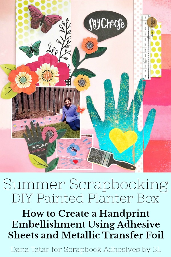 Summer Garden Scrapbook Layout - Scrapbook Adhesives by 3L