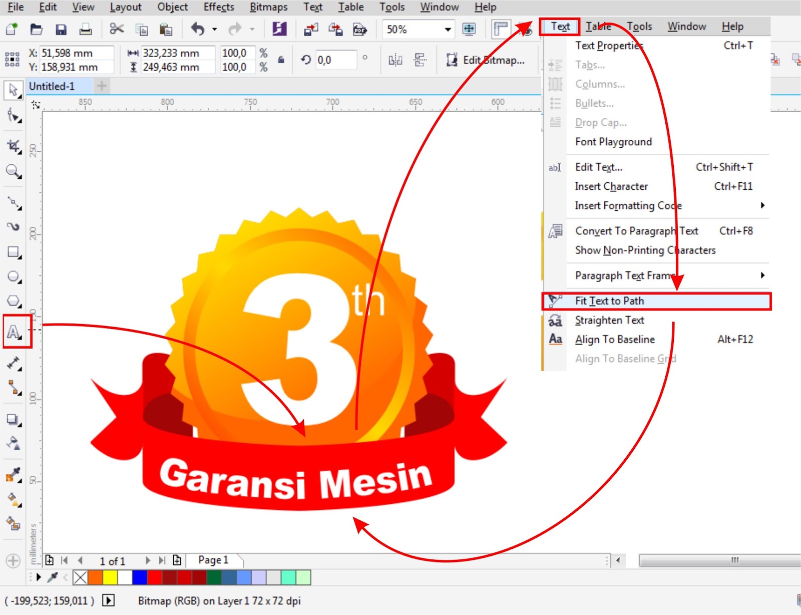 Tutorial CorelDraw untuk Pemula - Membuat Label Garansi ~ Ilmugrafika.id