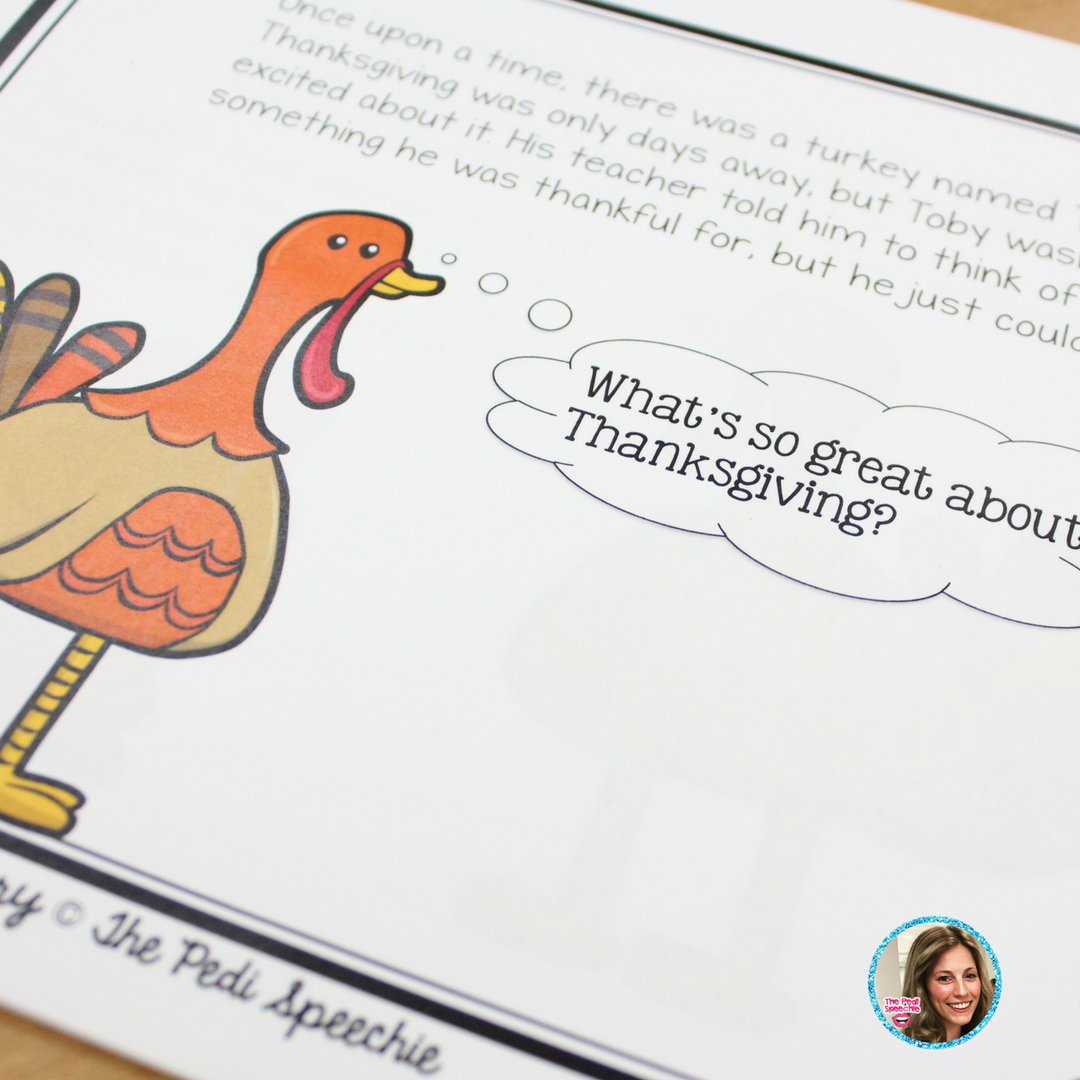 Thanksgiving Speech Therapy Activities | Following Directions | Main ...