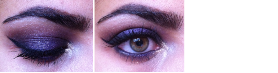 Make Up de fêtes: Smoky violet - Diana Beauté
