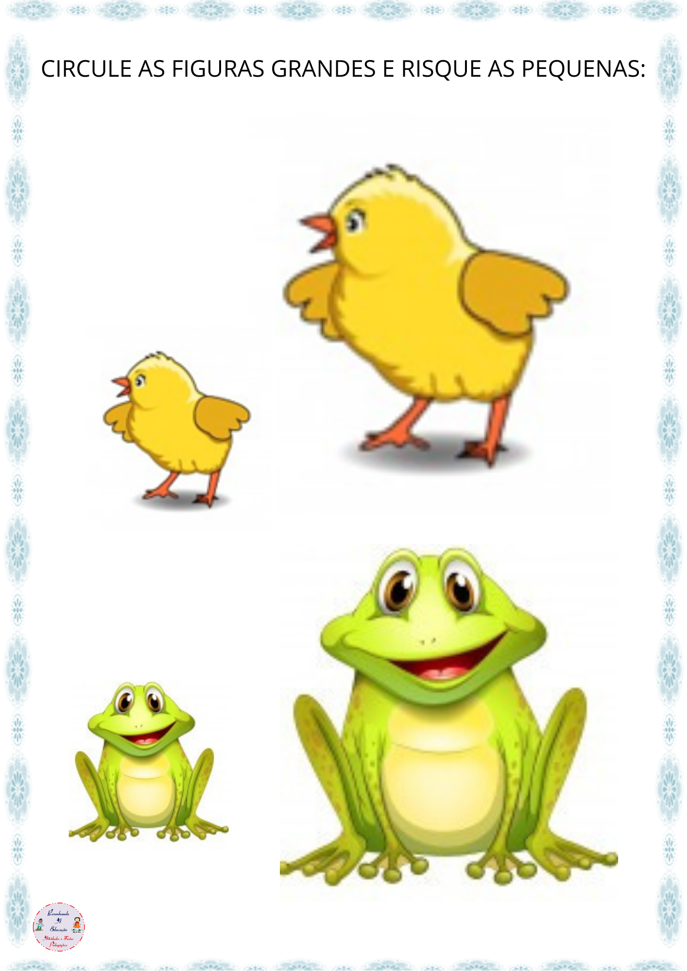 Projeto - Atividades: Meu Pintinho Amarelinho