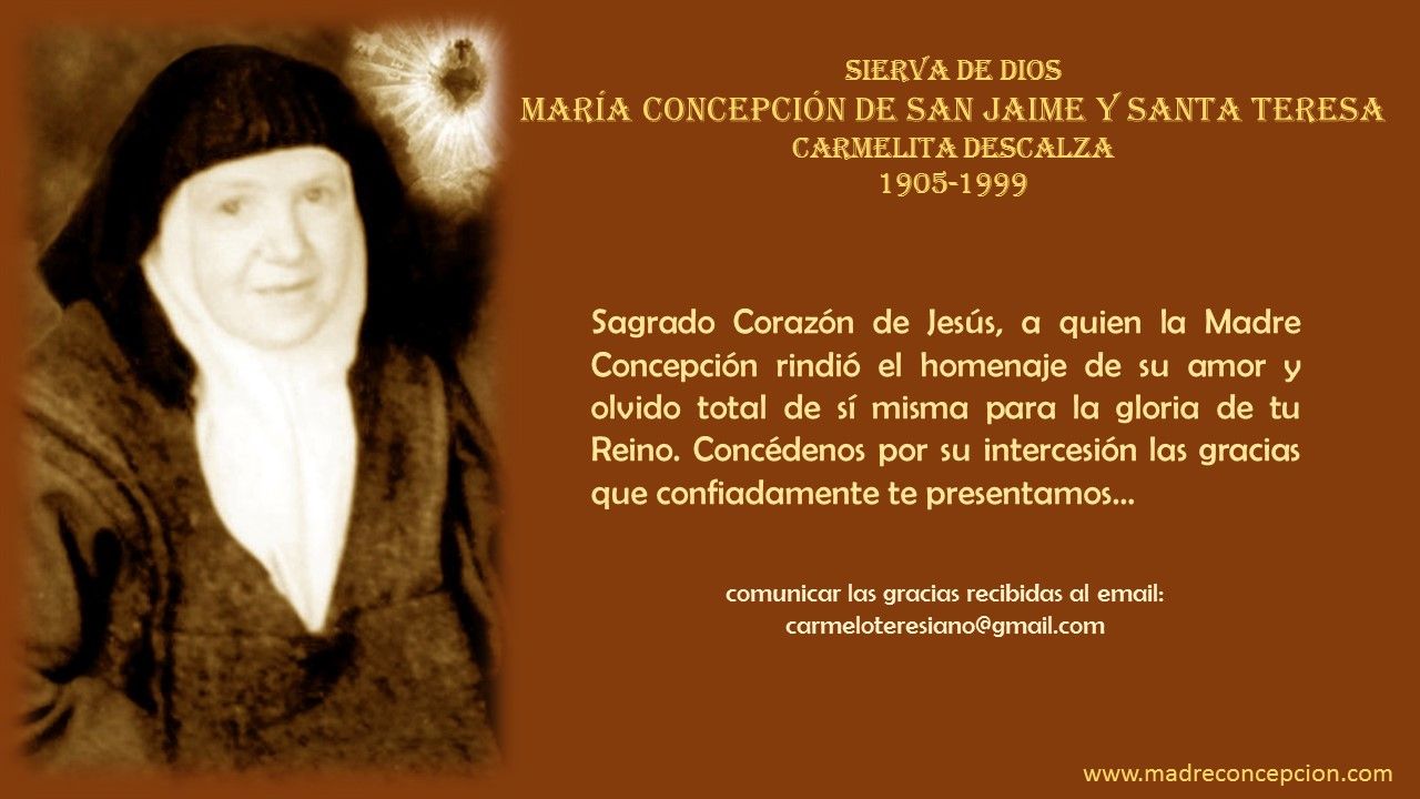 +60 y sigo recapitulando.: La Madre María de la Concepción de San Jaime ...