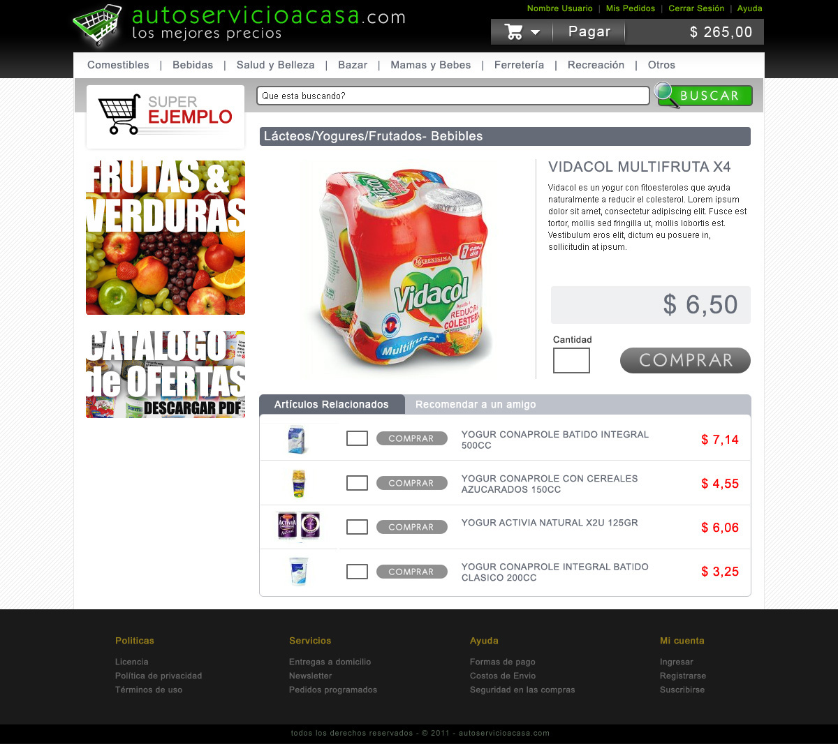 luiszi - diseño y afines: Web - Autoservicio a casa