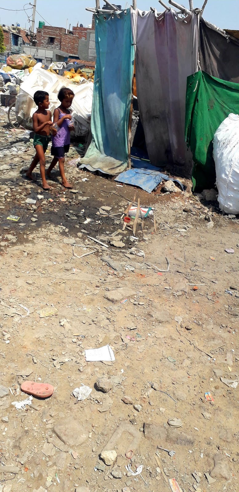 Largest slum in Delhi- bhalswa