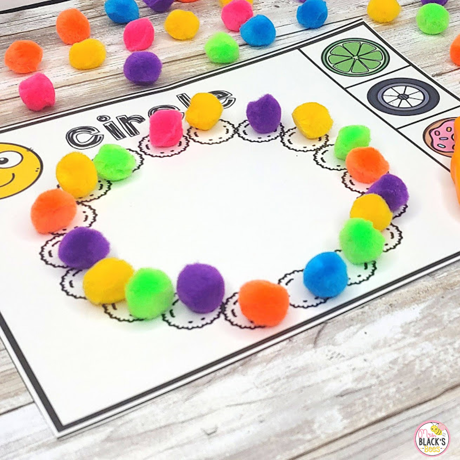 Pom Pom Centers for Preschool and Kindergarten Plus a FREEBIE | Mrs ...