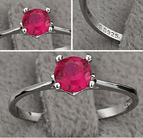 F2M Shop: Yaqoot RUBY 925 Sterling Silver Ring
