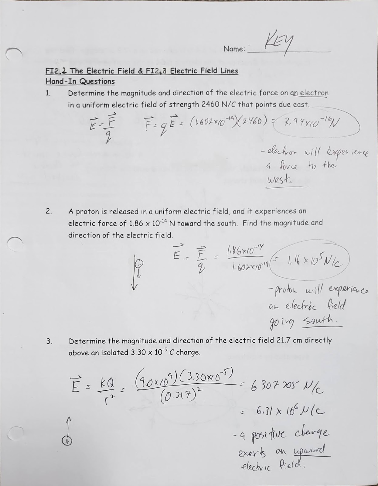 Mr. Kasprick's Physics 30 Class: FI2: Investigate electric and magnetic ...